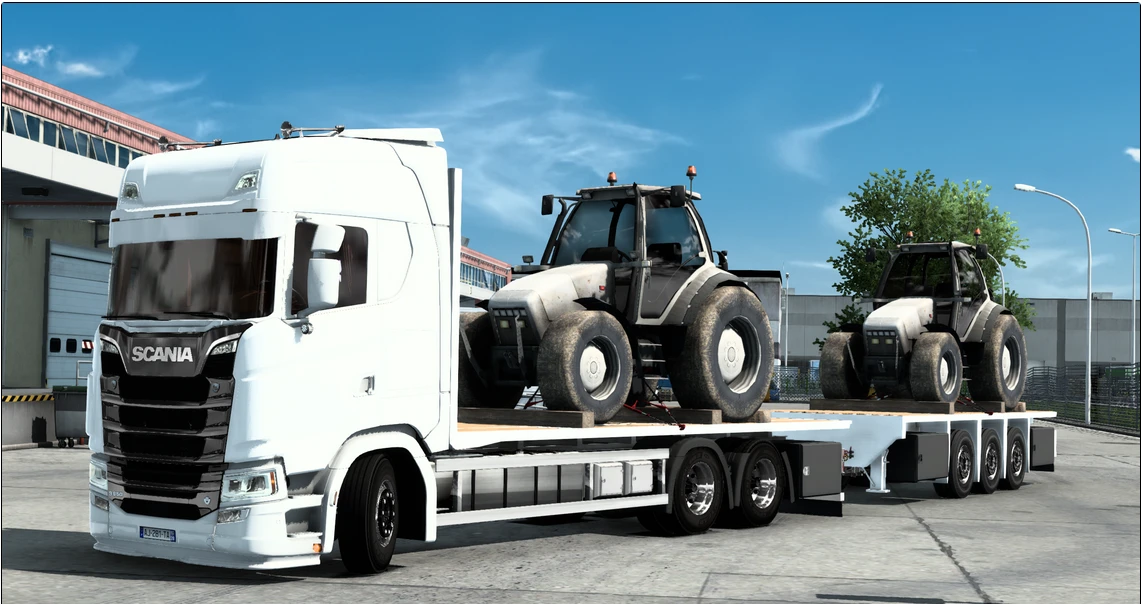 Scania NG Custom Flatbed + Trailer v1 - ETS 2